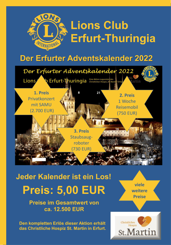 Der Erfurter Lions-Adventskalender 2021 - Erfurt-Thuringia - Lions Deutschland